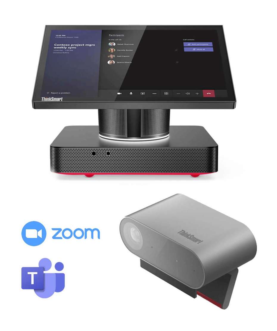Lenovo ThinkSmart Camera + ThinkSmart Hub settabile con Teams o zoom ...