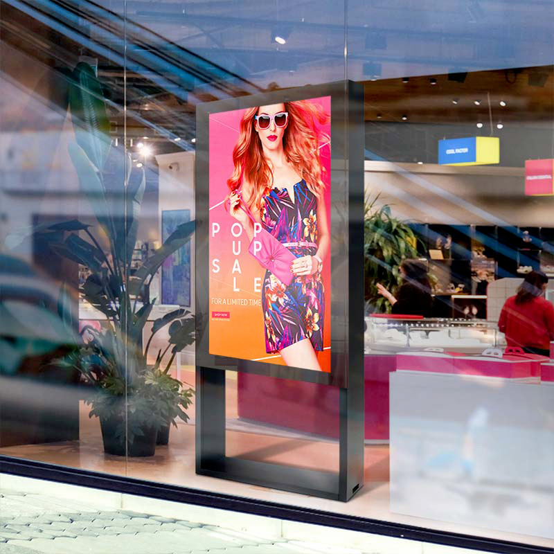 Totems multimédias avec écran Samsung digital signage - Dominodisplay