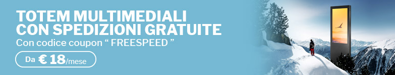 Totem multimediali con monitor display Samsung digital signage ...